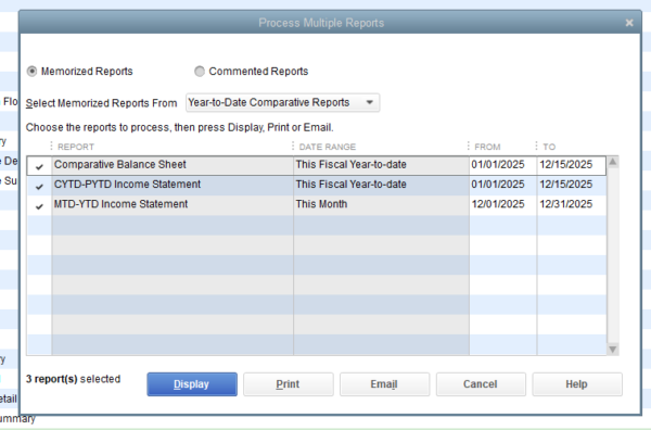 Memorized Report Groups in QuickBooks Desktop - Mahoney | CPAs and Advisors